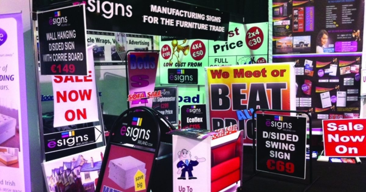 Esigns Ireland – signage for the trade | Furniture News