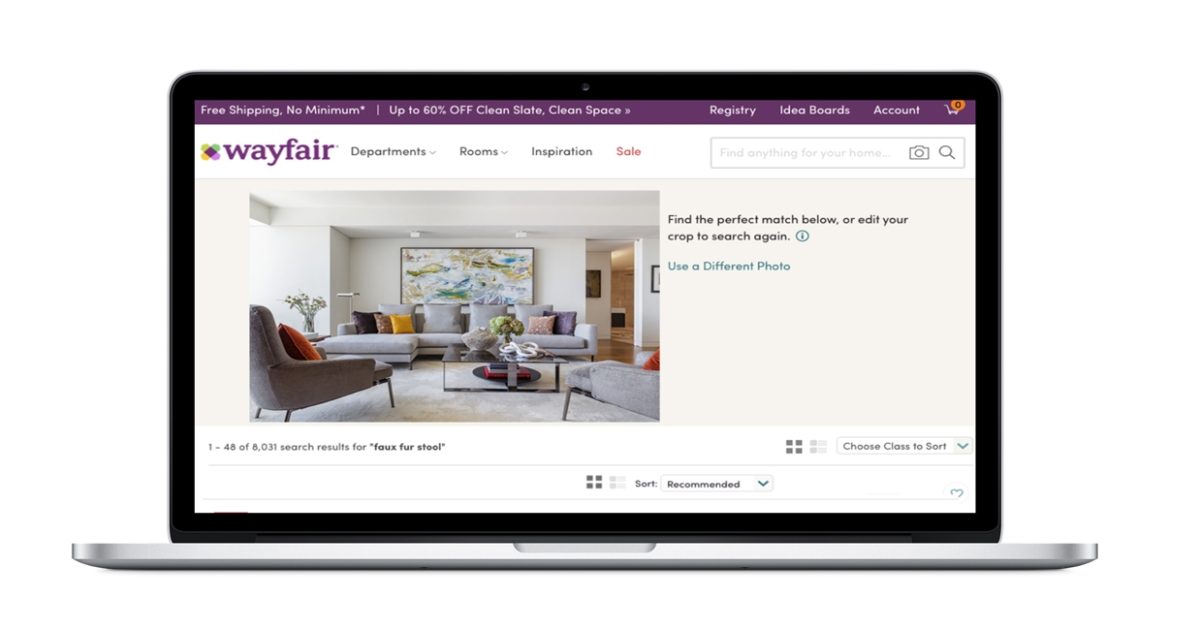Wayfair launches photo search function | Furniture News
